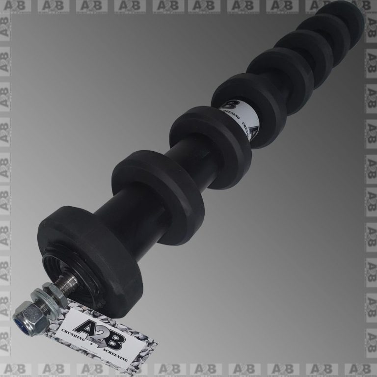 IMPACT ROLLER WITH THREADED SHAFT - A2B Crushing and Screening