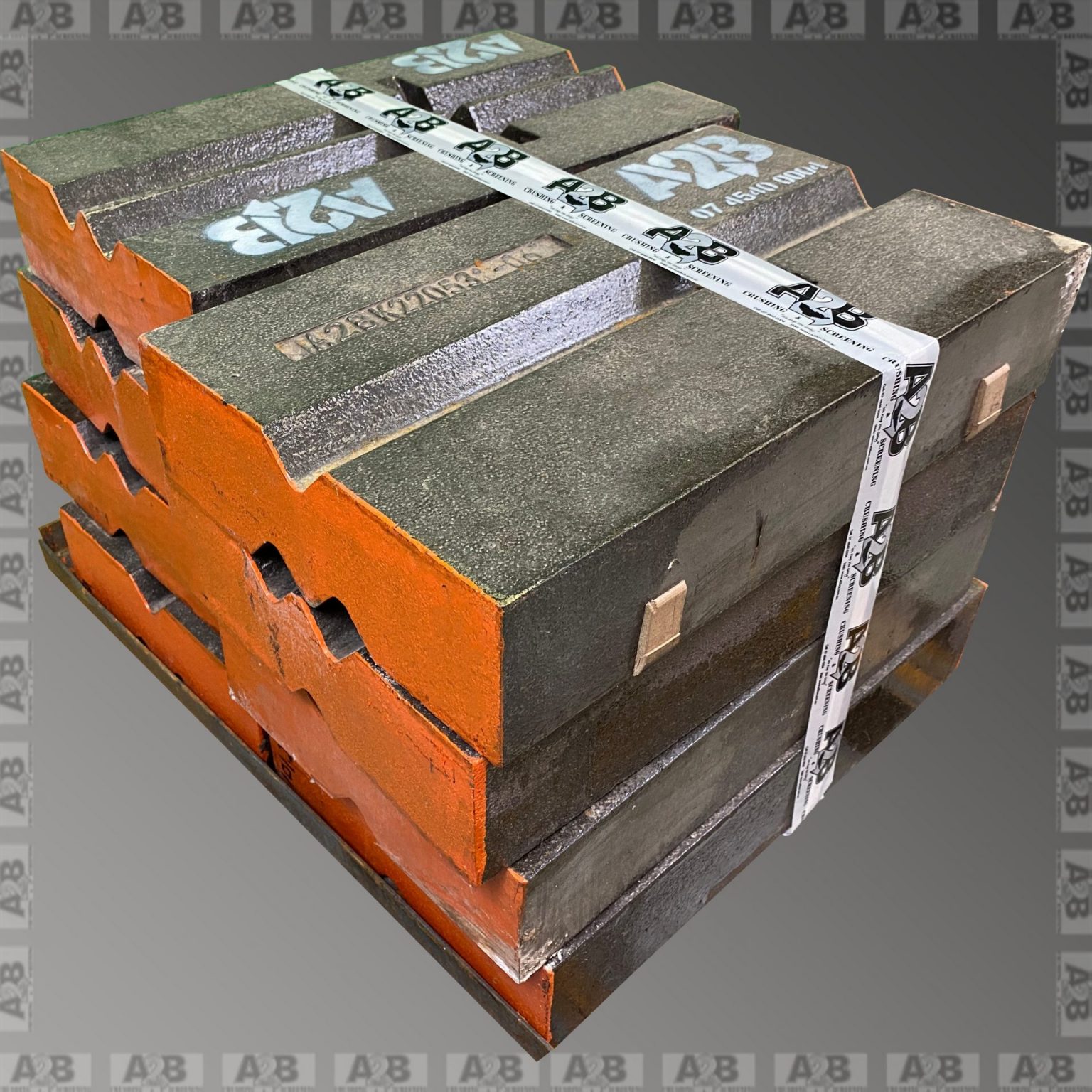 HIGH CHROME BLOW BARS to suit HAZEMAG 1010/789 - A2B Crushing and Screening