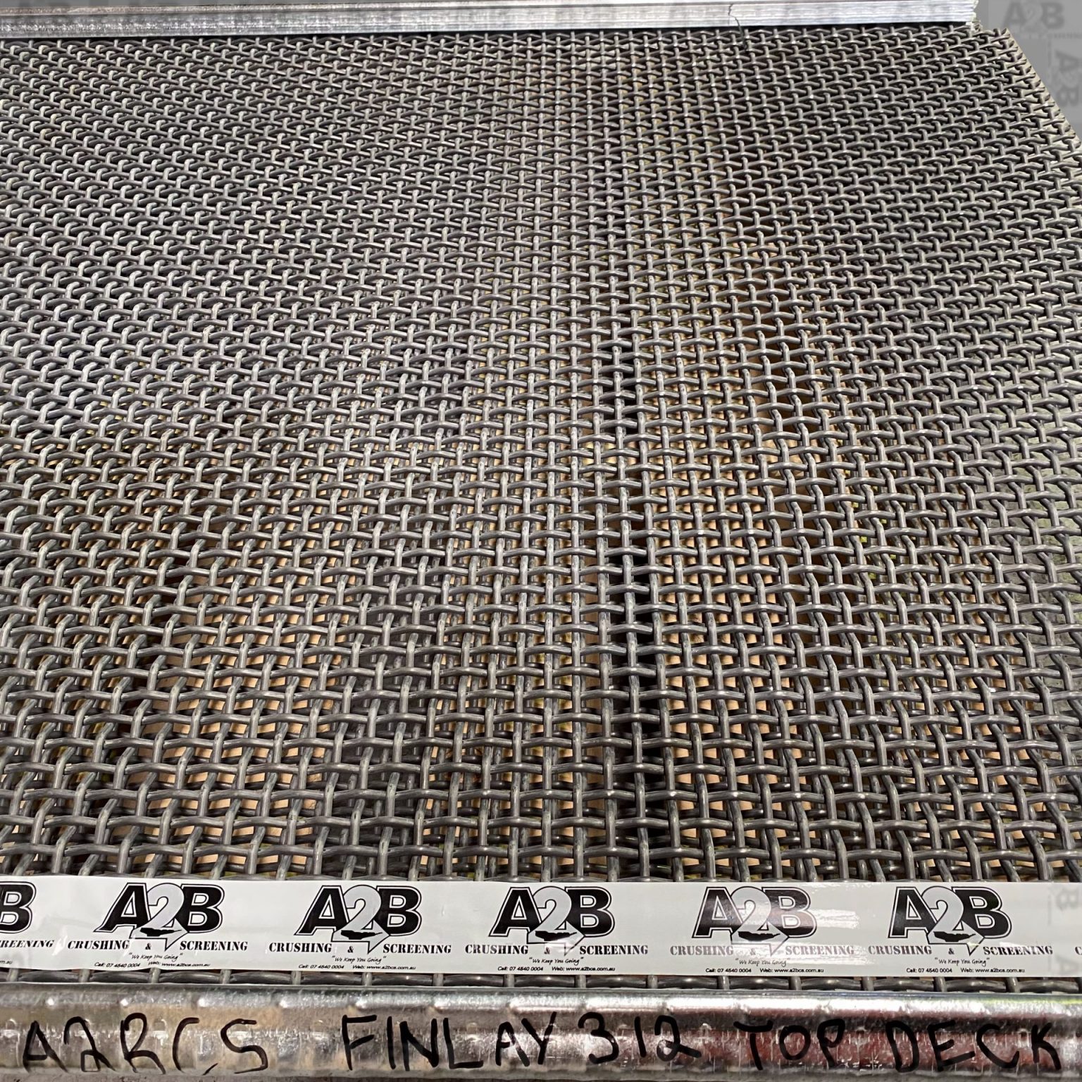 SCREEN MESH to suit FINLAY 312 TOP DECK - A2B Crushing and Screening