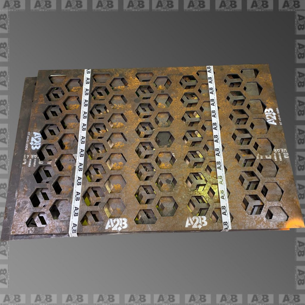 PUNCH PLATES to suit TESAB TS1860 TOP DECK - A2B Crushing and Screening